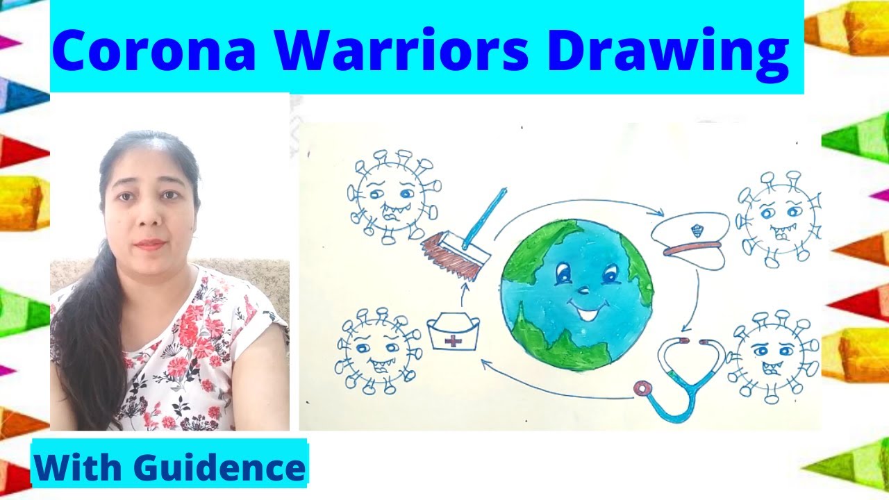 Corona warriors drawing | fight against corona drawing | corona virus ...
