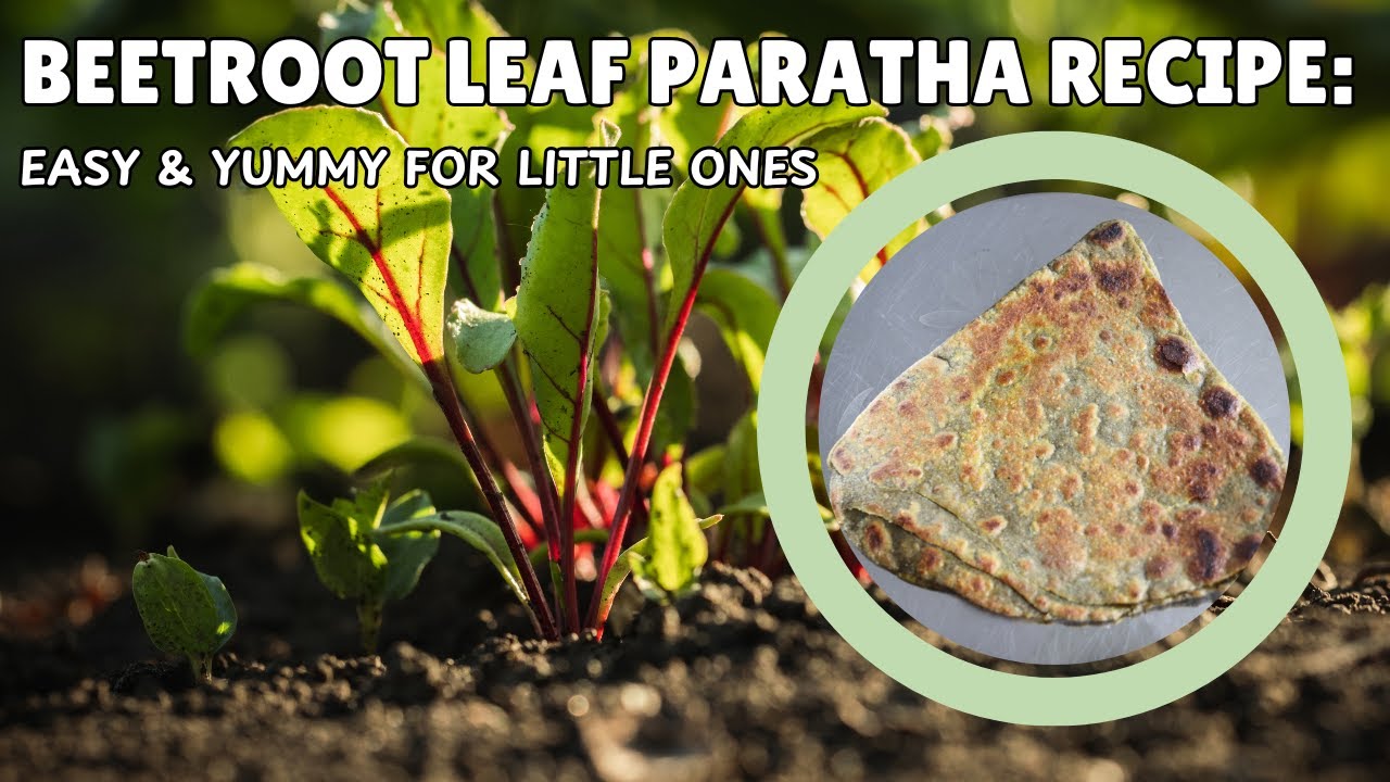 Beetroot leaf paratha garden to table with toddlers |How to use ...