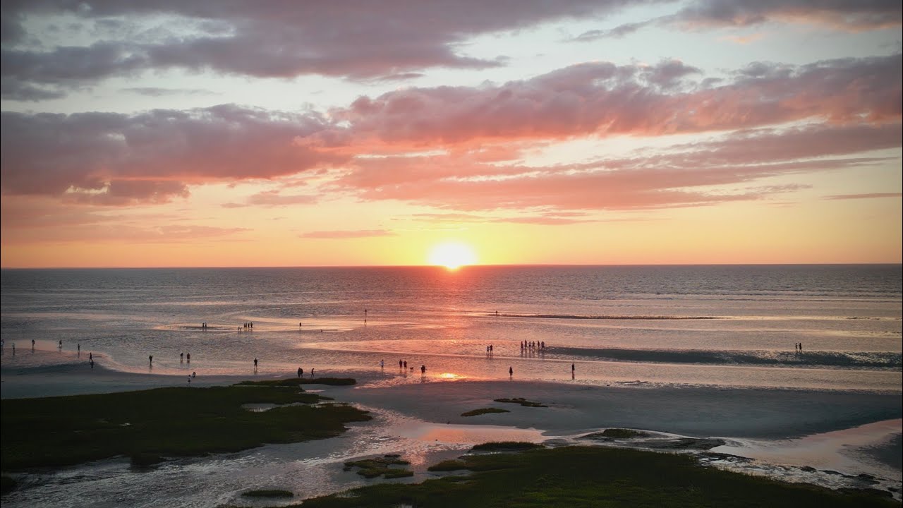 Sunset over Cape Cod Bay - YouTube