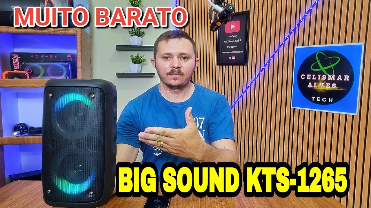 CAIXA DE SOM KTS- 1265 - YouTube