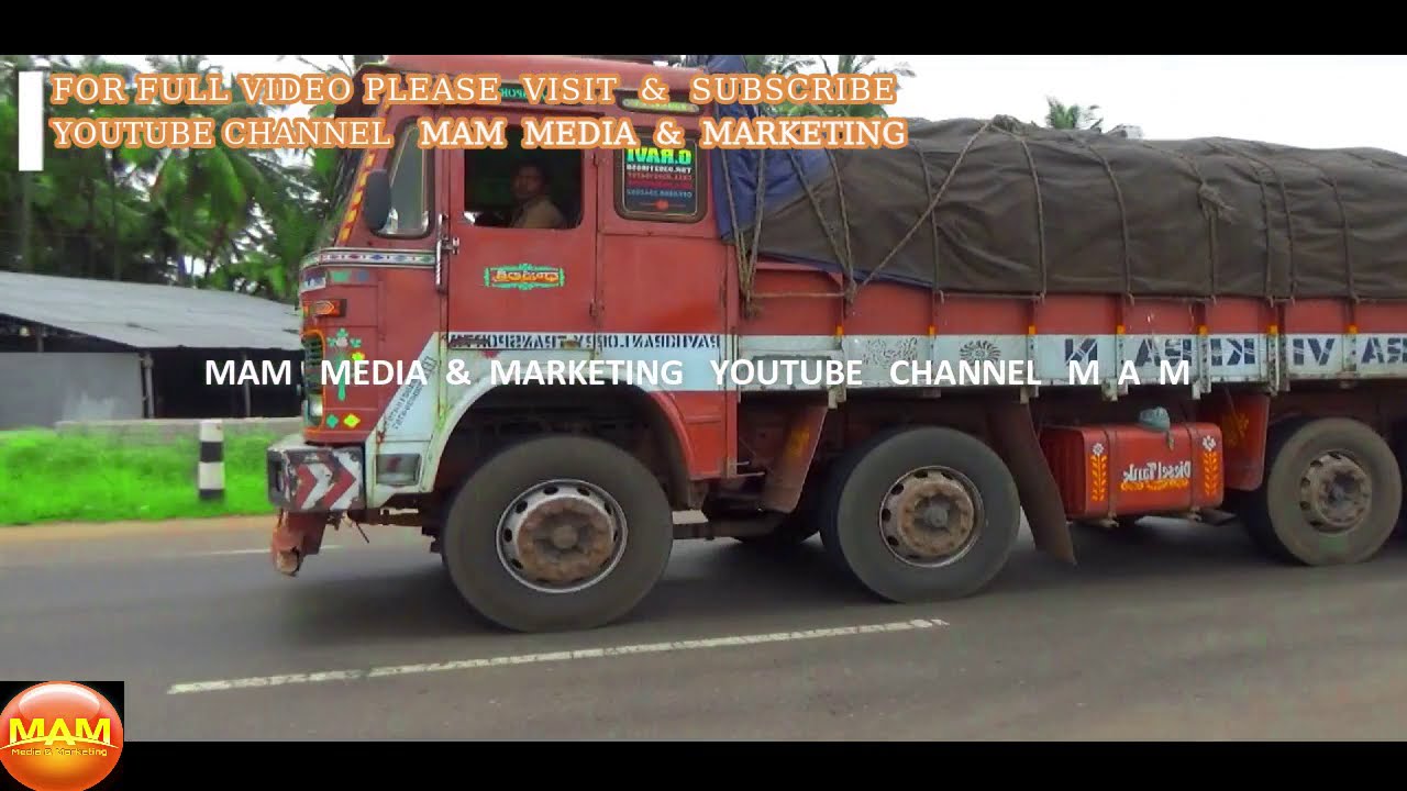 TATA 3118 Andhra style built cement load truck - YouTube