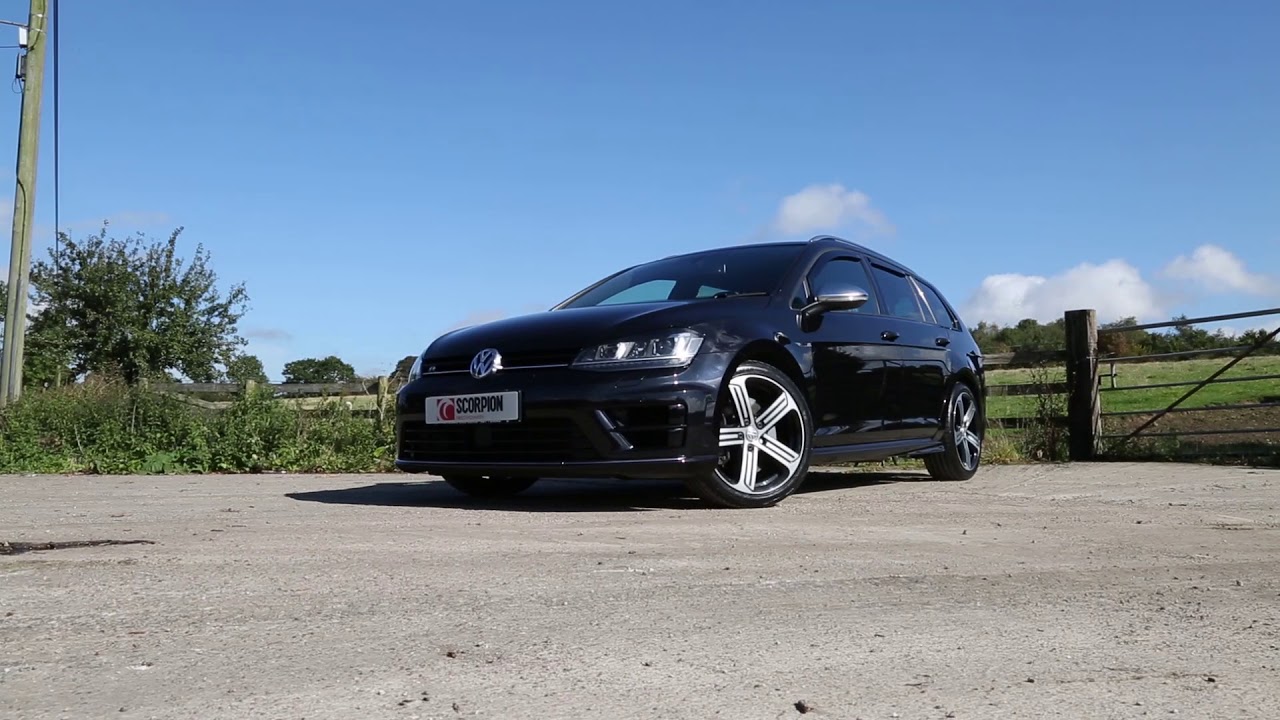Volkswagen Golf Estate R Cat-Back Exhaust // By Scorpion Exhausts - YouTube