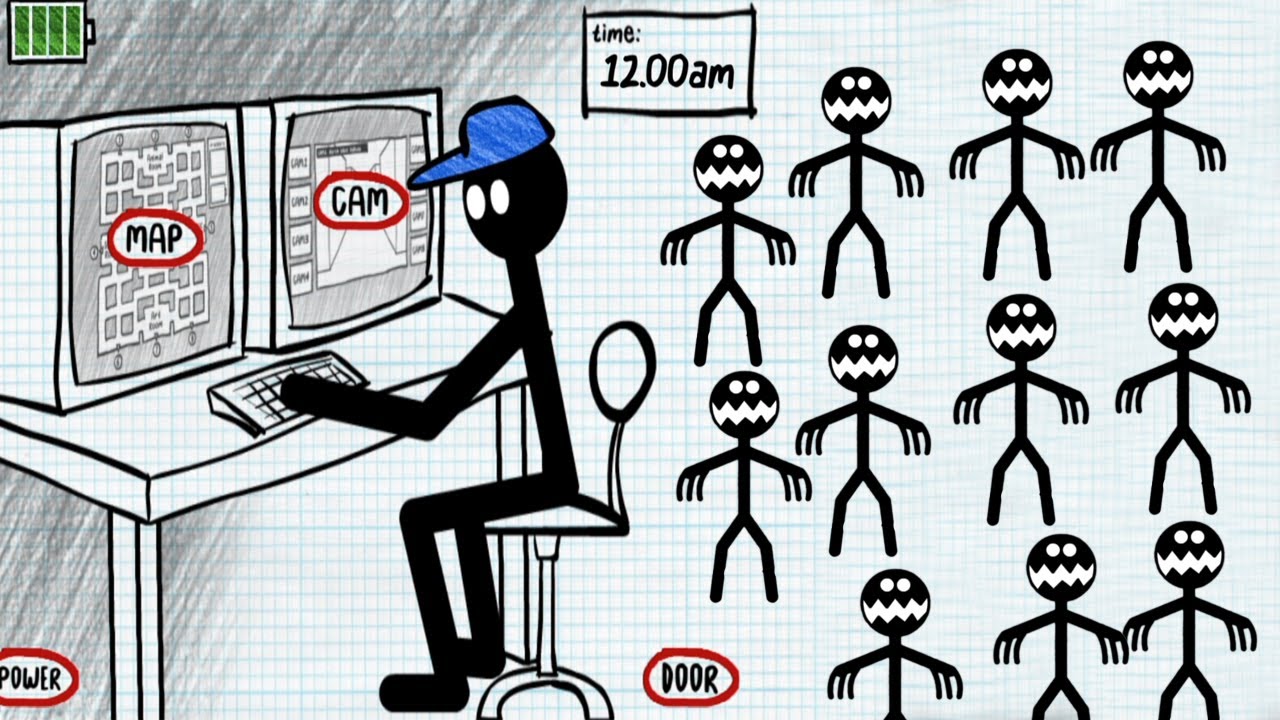 Người Que Nhưng Là Một Game Kinh Dị Sợ VCĐ - Stickman Five Nights ...