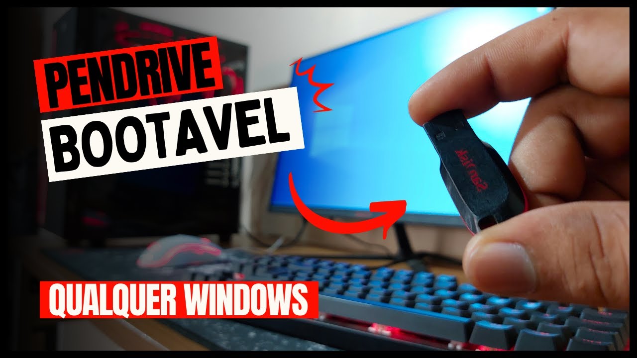 Como criar PENDRIVE BOOTÁVEL FÁCIL para QUALQUER WINDOWS 2024 + PASSO A ...
