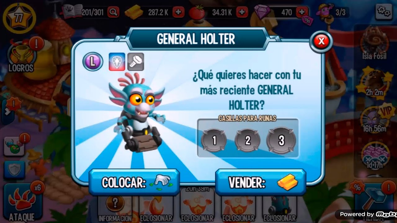 Monster Legends l Monstruo Legendario l General Holter - YouTube