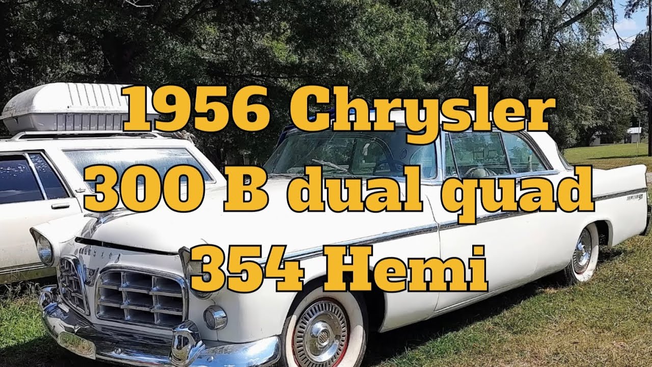 1956 Chrysler 300 B 354 dual quad Hemi - YouTube