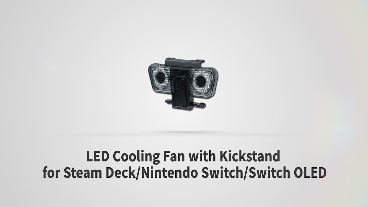 Mcbazel LED Dual Cooling Fan with Kickstand for Steam Deck/Nintendo ...
