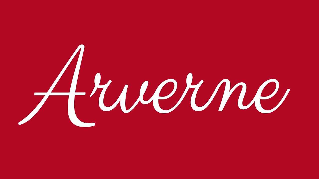 Learn how to Sign the Name Arverne Stylishly in Cursive Writing - YouTube