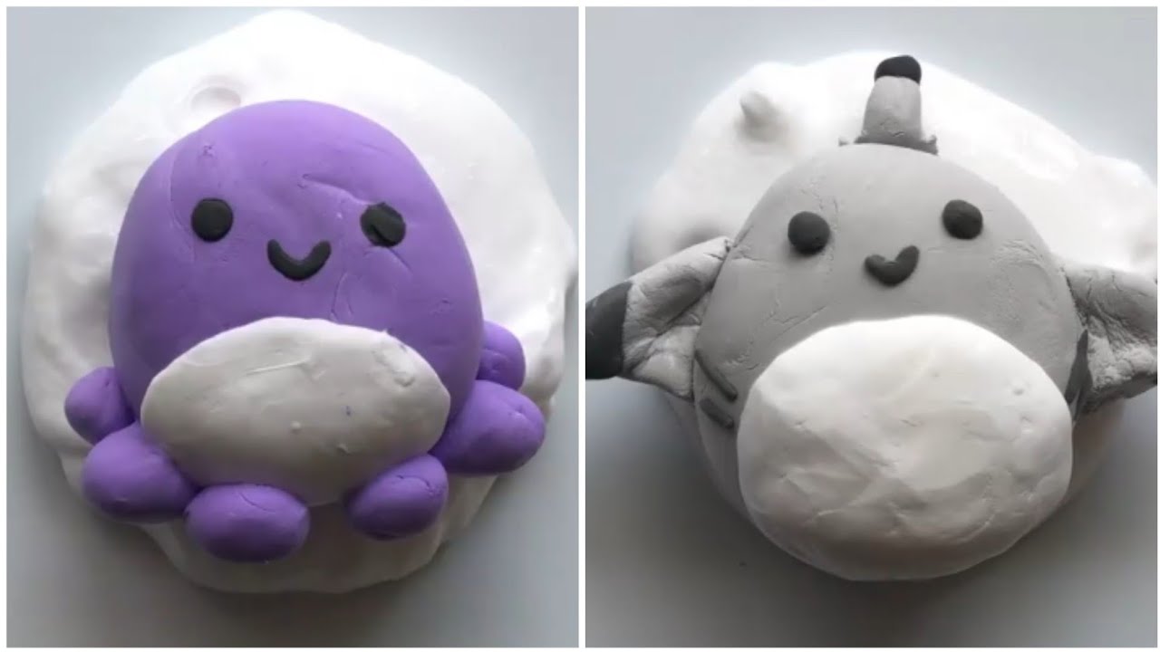 MIND RELAXING CLAY SLIME MIXING ASMR | MEGA SLIME ASMR COMPILATION ...