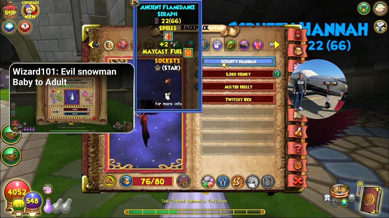 Wizard101: Flamedance Seraph (Baby to Ancient) - YouTube