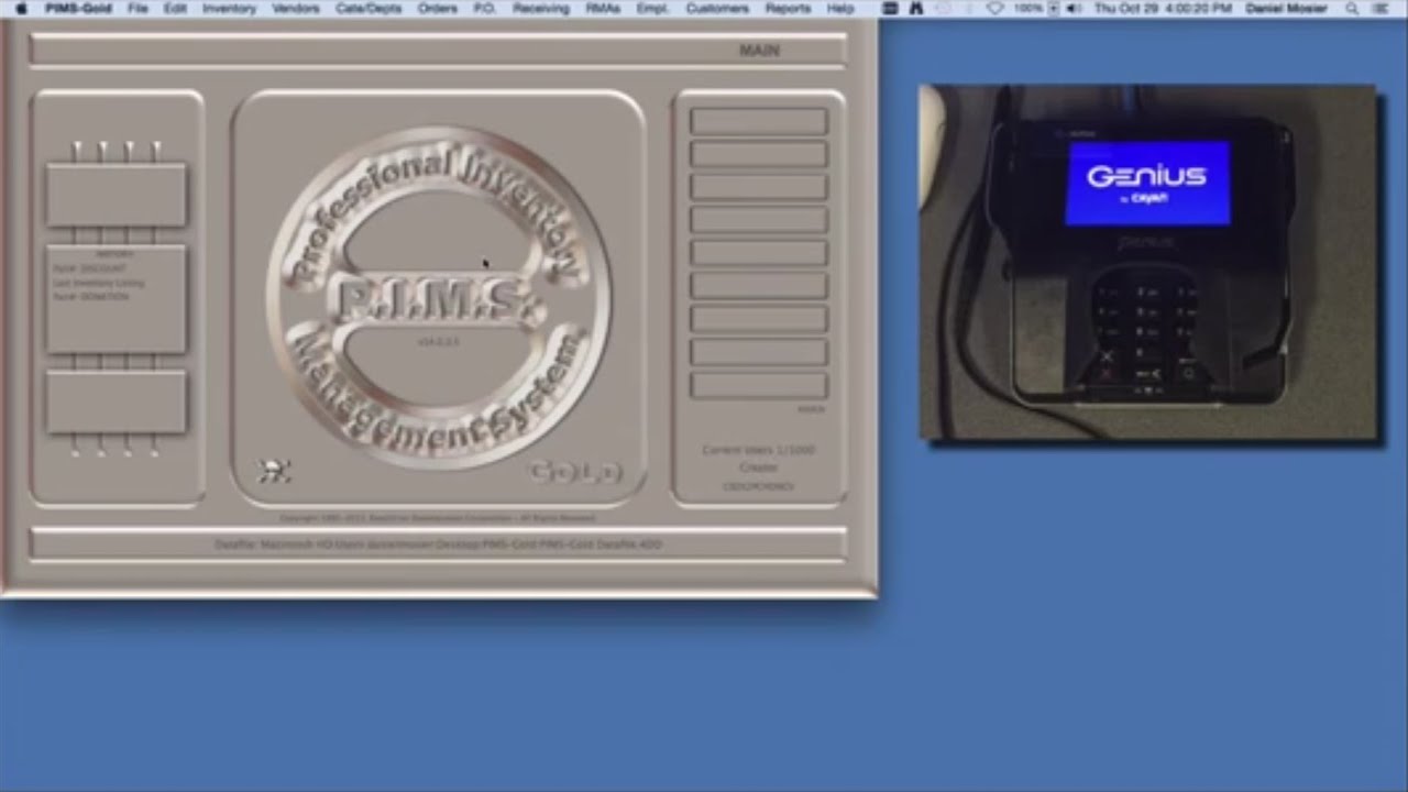 PIMS-Gold Cayan Credit Card Processing - YouTube