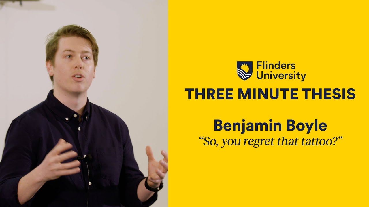 3MT 2024 | Benjamin Boyle - So, You Regret That Tattoo? - YouTube