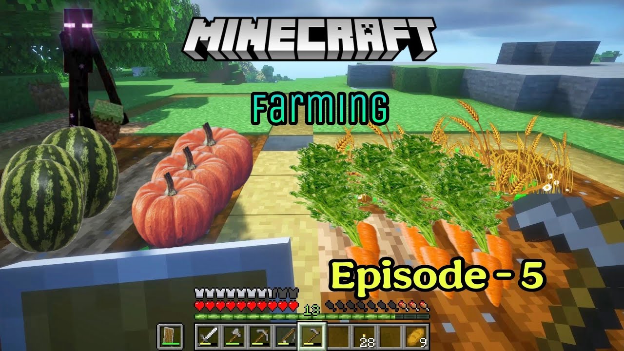 Starting Farming And Exploring World | Minecraft | Episode 5 - YouTube