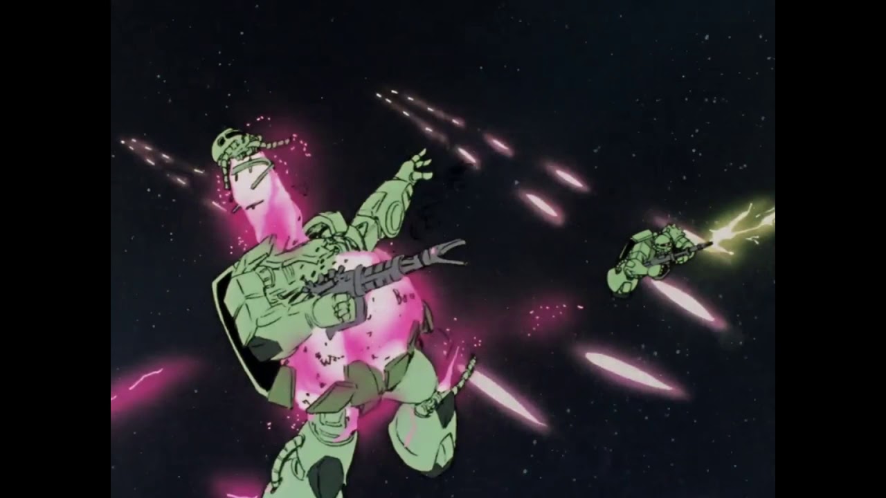 Zaku Kicks Ball, Destroys GM | Best Scene In All of Mobile Suit Gundam ...