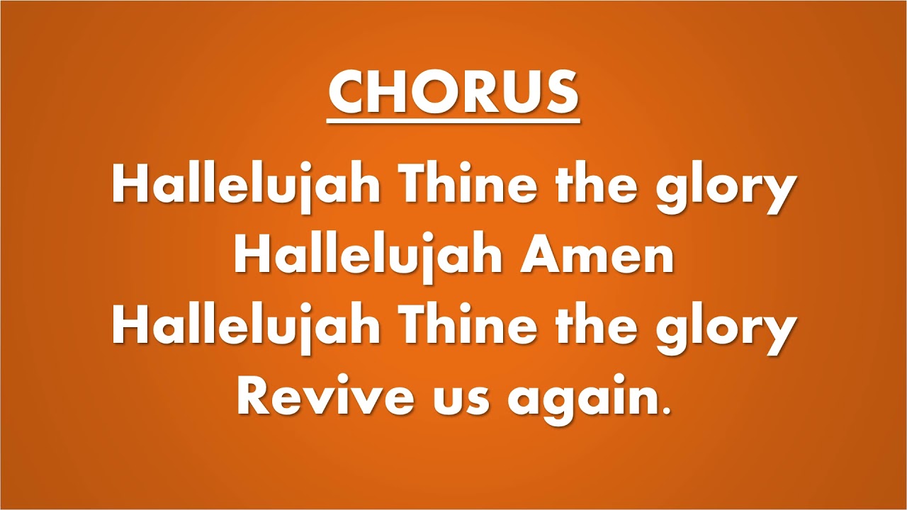 REVIVE US AGAIN (Accompaniment with lyrics) - YouTube