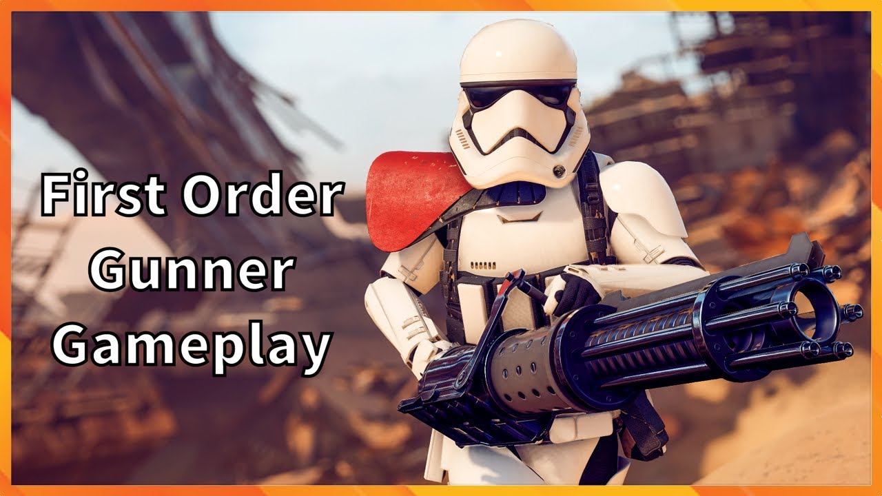 First Order Gunner Gameplay Star Wars Battlefront 2 - YouTube
