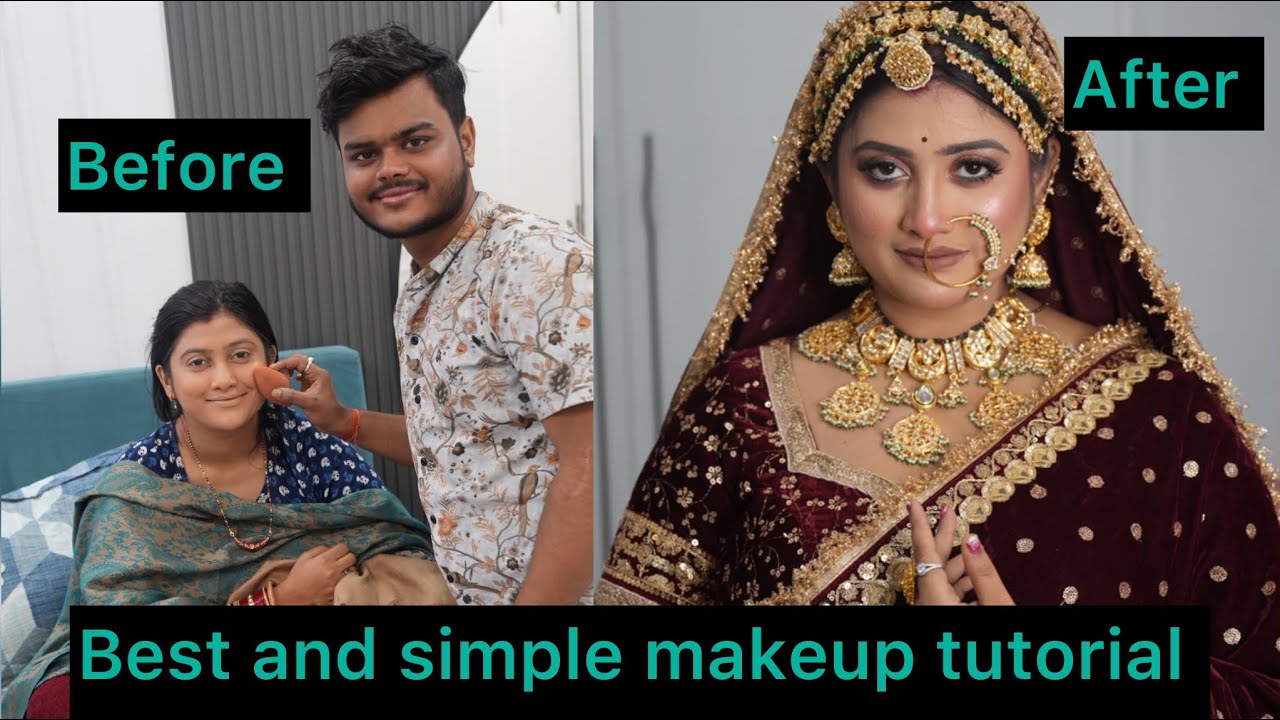 Best & Simple makeup tutorial video ️||Aap shadi aur koi bhi function m ...