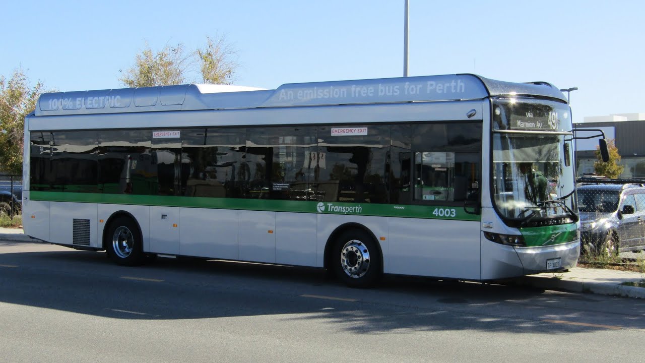 Transperth Bus l 4th Electric Bus l TP4003 l Butler Station - YouTube