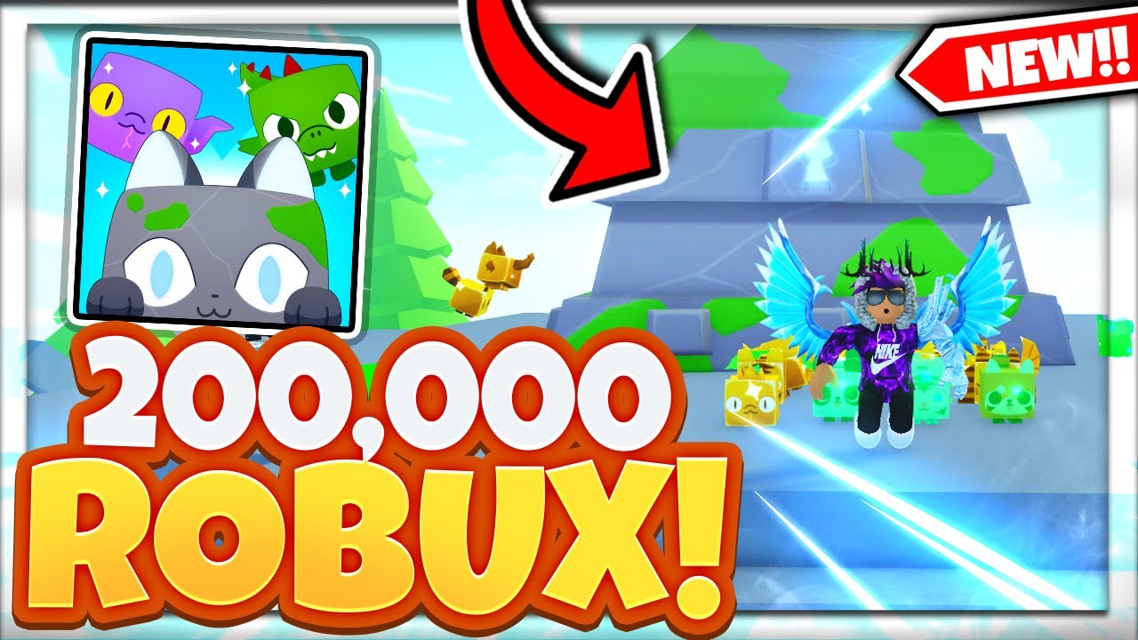 How To MAKE 200,000 *FREE ROBUX* Playing Roblox PET SIMULATOR X! - YouTube