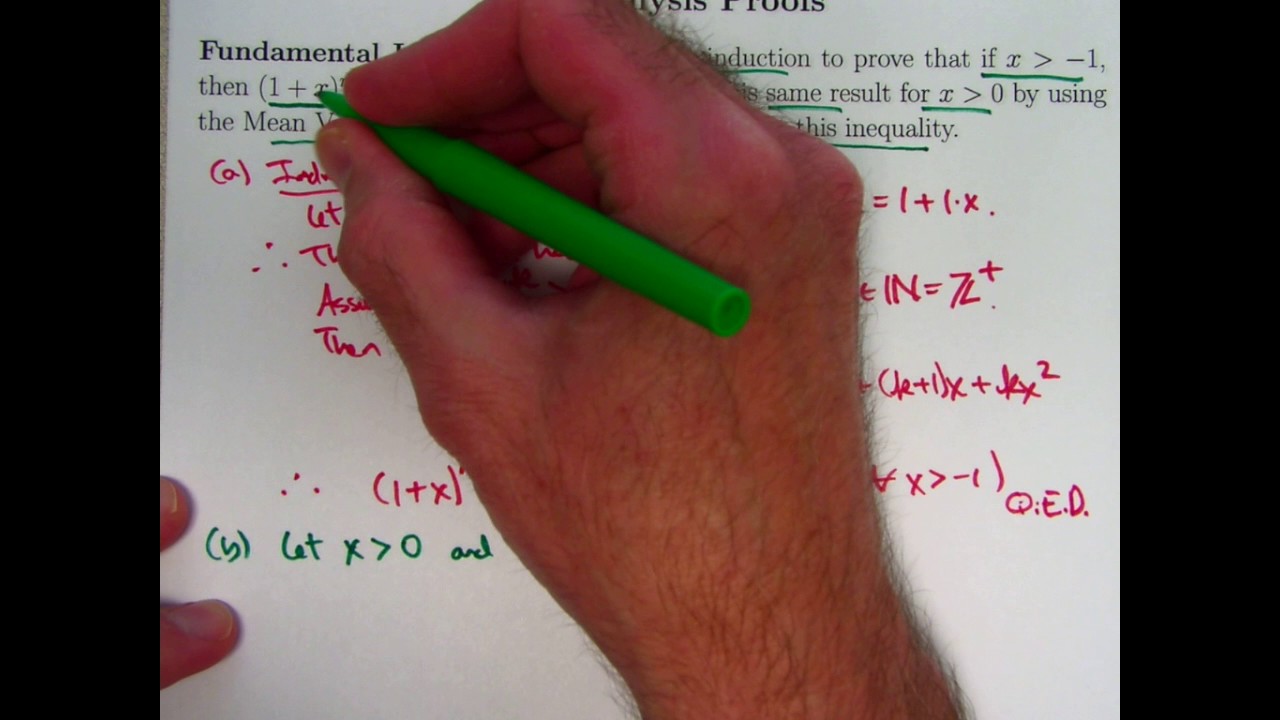 Prove Inequality for Binomial Power (1+x)^n in Two Ways: Induction and ...