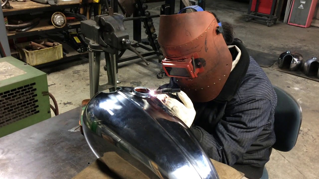 Making Custom Tank For SR400/500 - YouTube