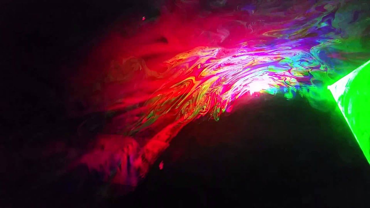 Green laser vortex and RGB laser vortex - YouTube