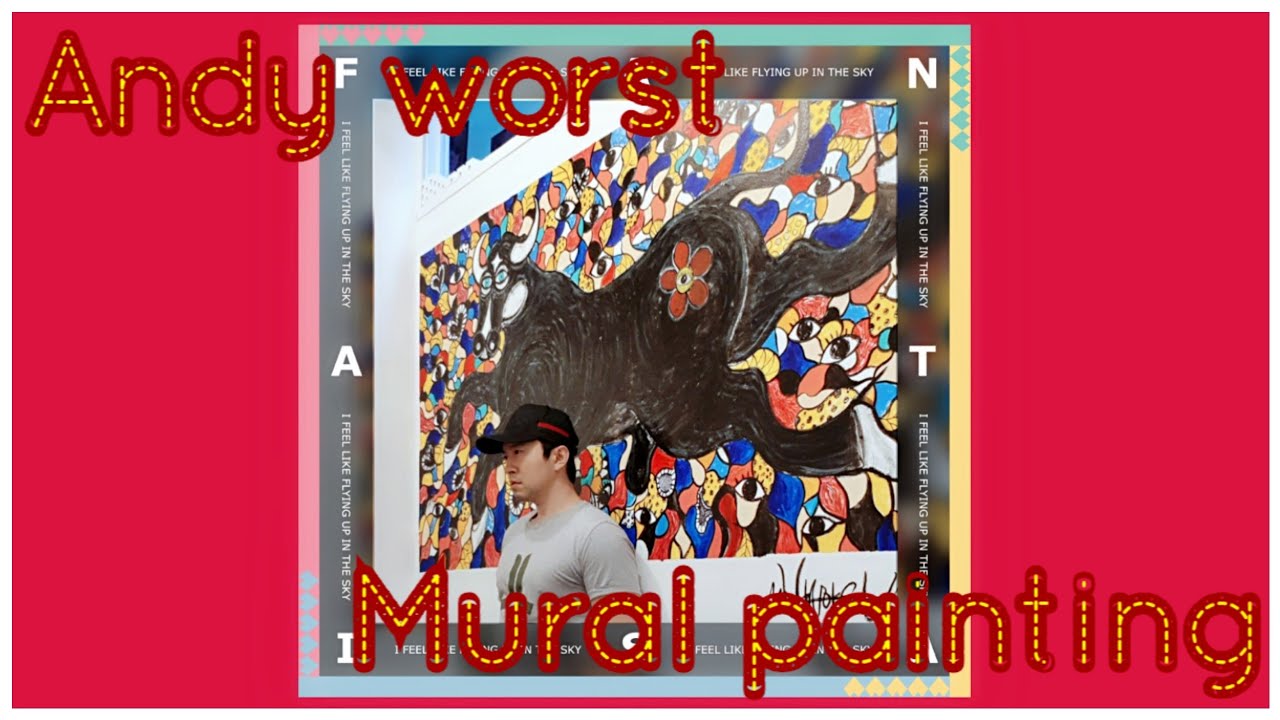 ARTIST [ANDY WORST] Mural painting - YouTube