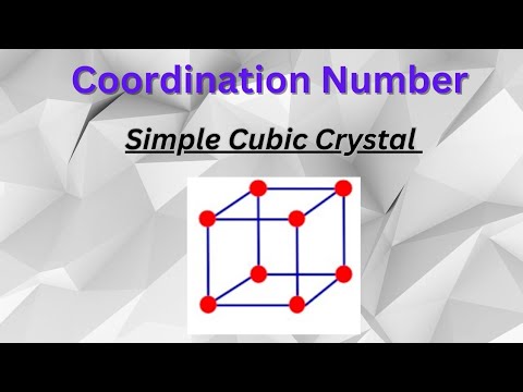 Coordination number of Simple cubic crystal, r/a relation - YouTube