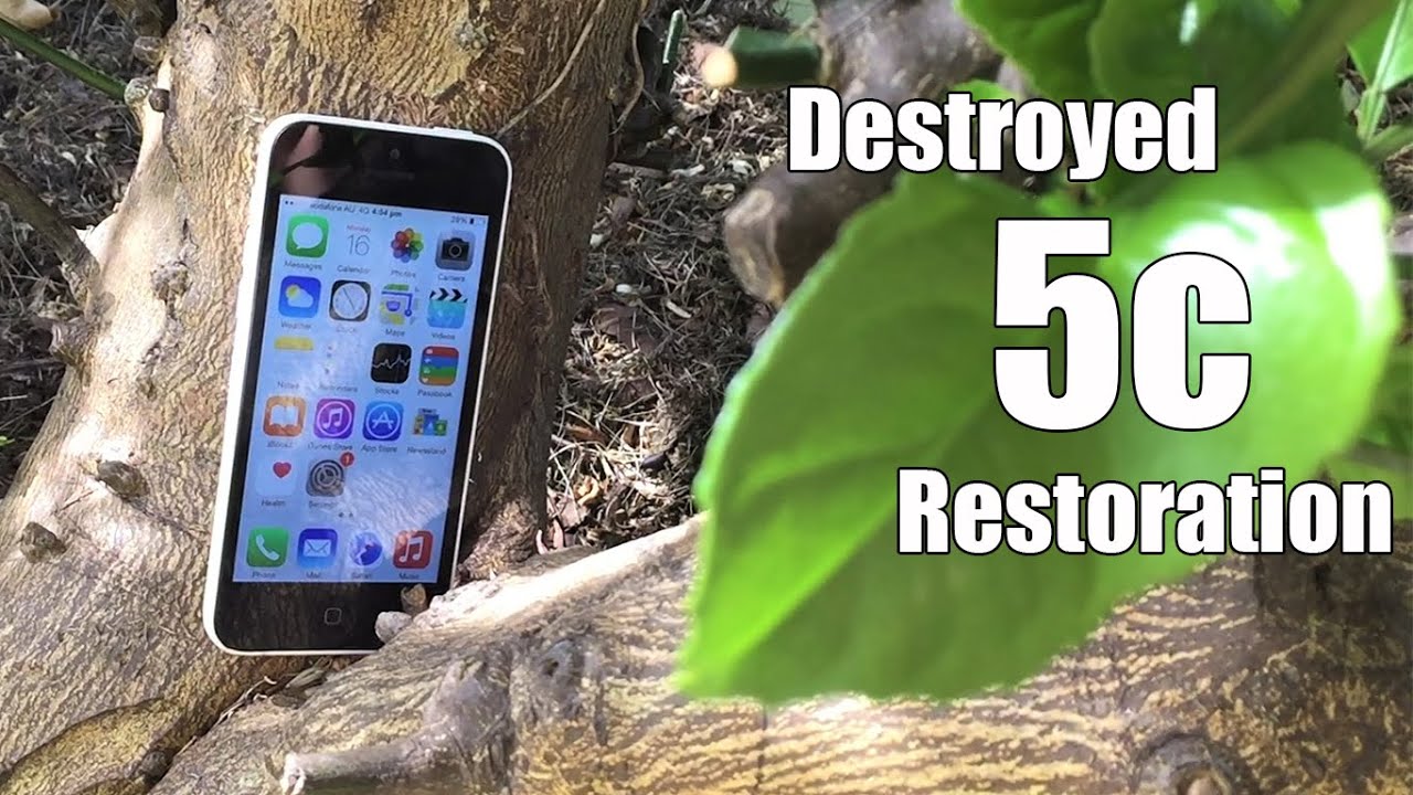 Destroyed iPhone 5c Restoration (iOS 8.3) - YouTube