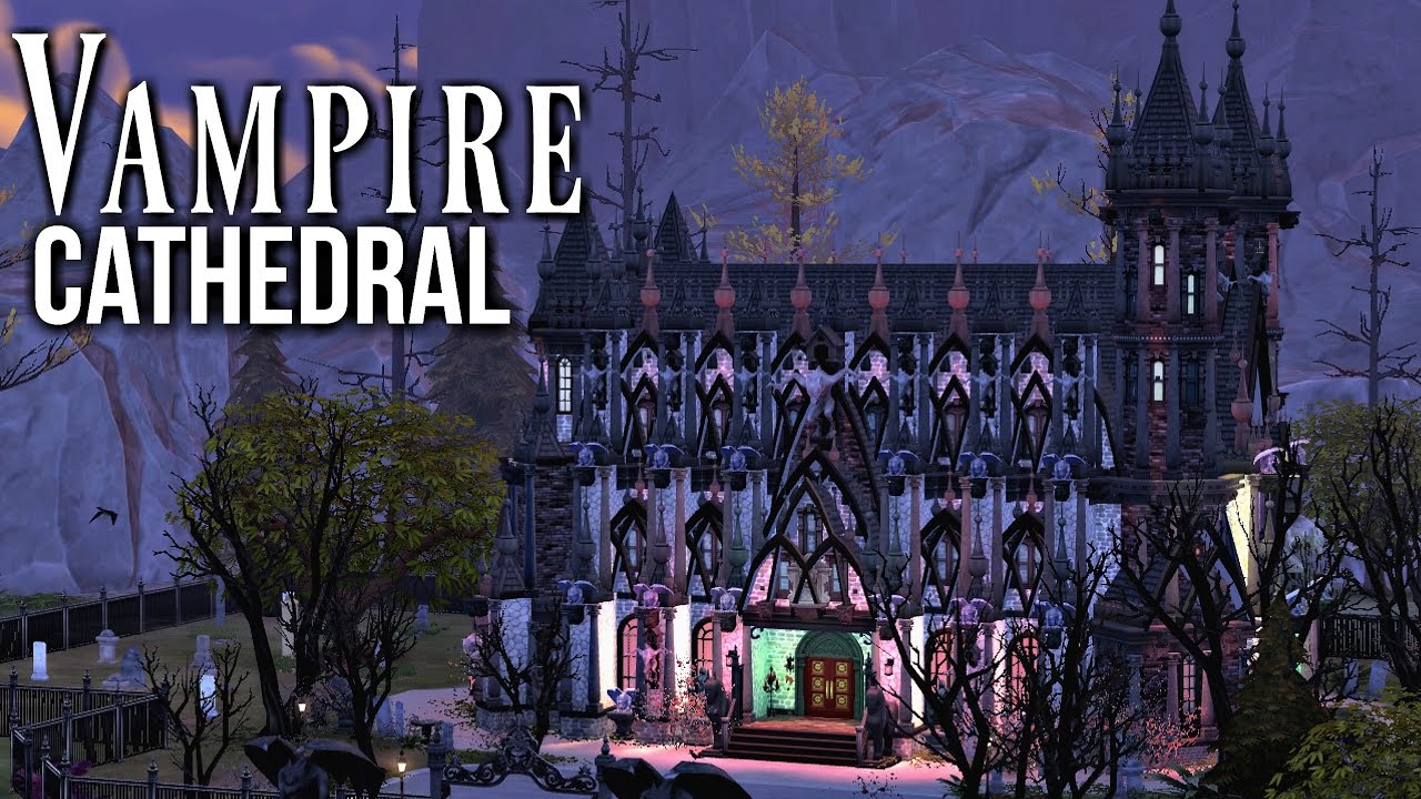 The Sims 4 - VAMPIRE CATHEDRAL - | Speed Build - YouTube
