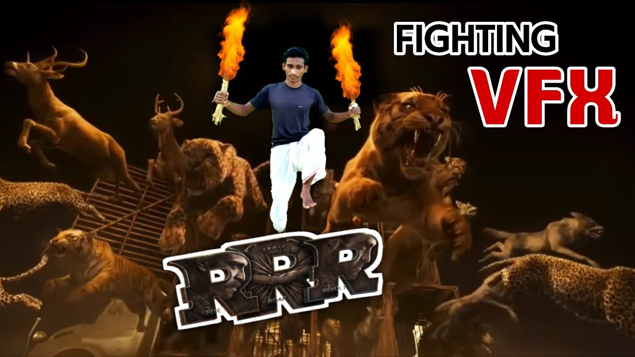 RRR MOVIE 𝗙𝗜𝗚𝗛𝗧𝗜𝗡𝗚 COMEDY VFX VIDEO | #RRR MOVIE SPOOF | RRR MOVIE ...