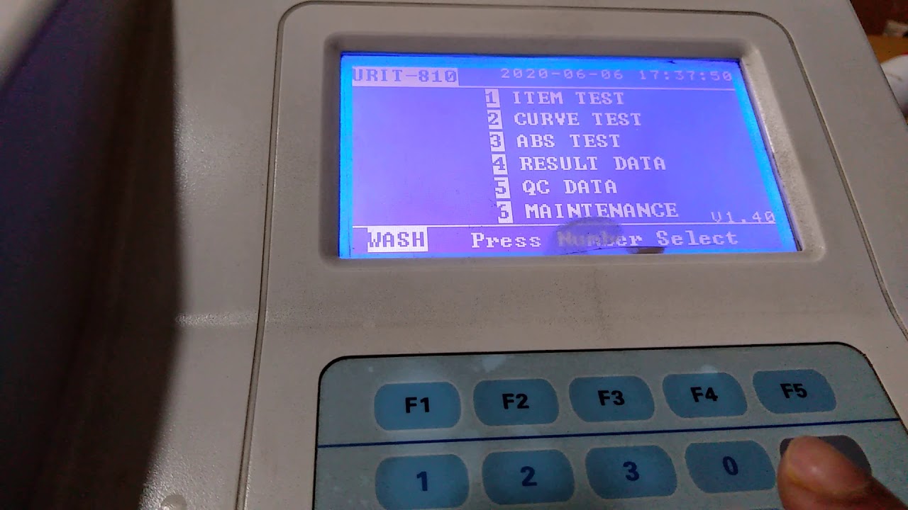 Urit- 810 এনালাইজার মেশিন এ কিভাবে ডেট টাইম ঠিক করবেন - YouTube