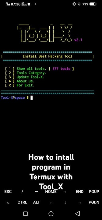 How install Program in Termux with Tool_X #termux #termuxtool #hacker #hack - YouTube