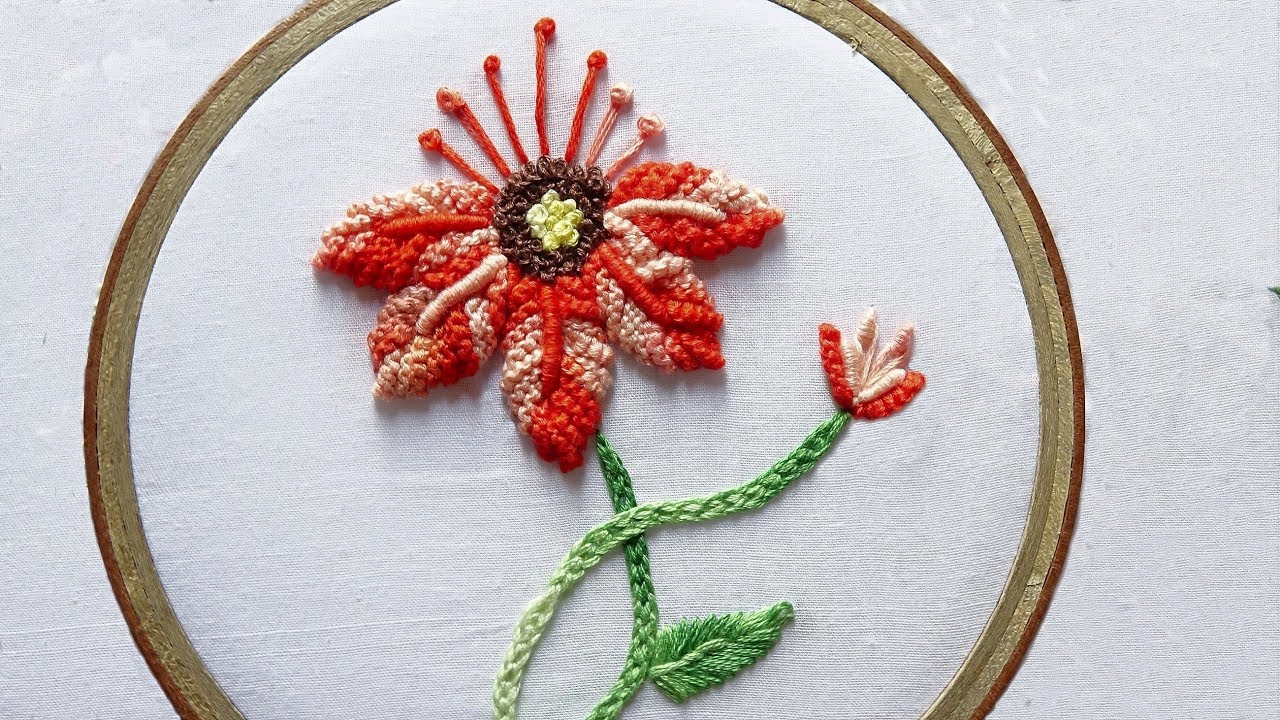 Hand Embroidery: Cast on Stitch - YouTube