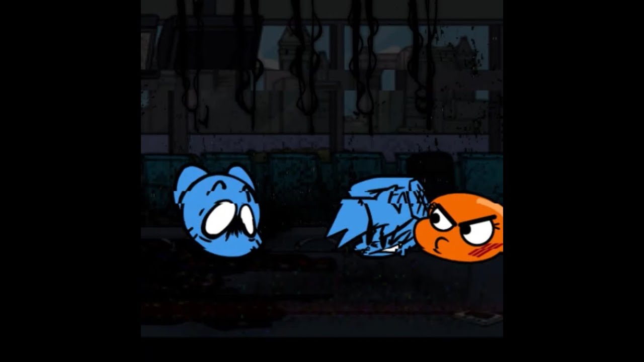 FNF Final Fight But it's Pibby Apocalypse Gumball BF and Darwin Cover ...