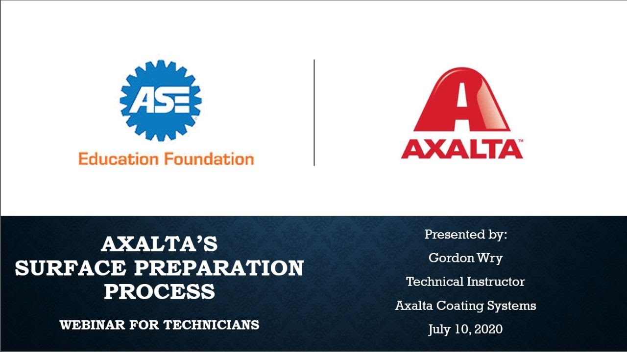 Axalta’s Surface Preparation Process | Webinar for Technicians | 1 Hour ...