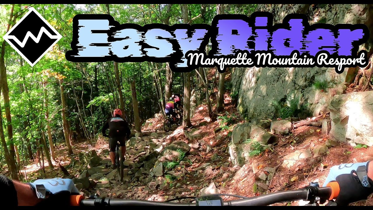 Marquette Mountain Resort | Easy Rider Mountain Bike Trail - YouTube