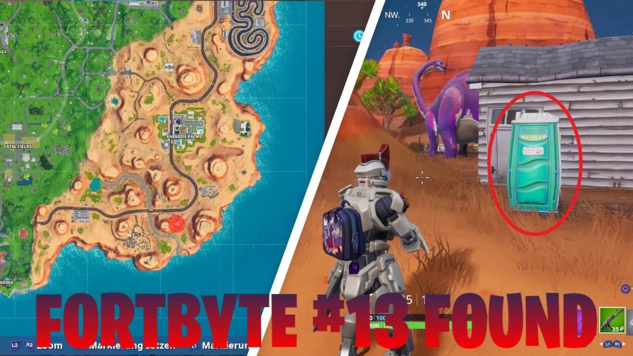 FORTNITE FORTBYTES 13 LOADING SCREEN #2 Fortbyte 13 location - YouTube