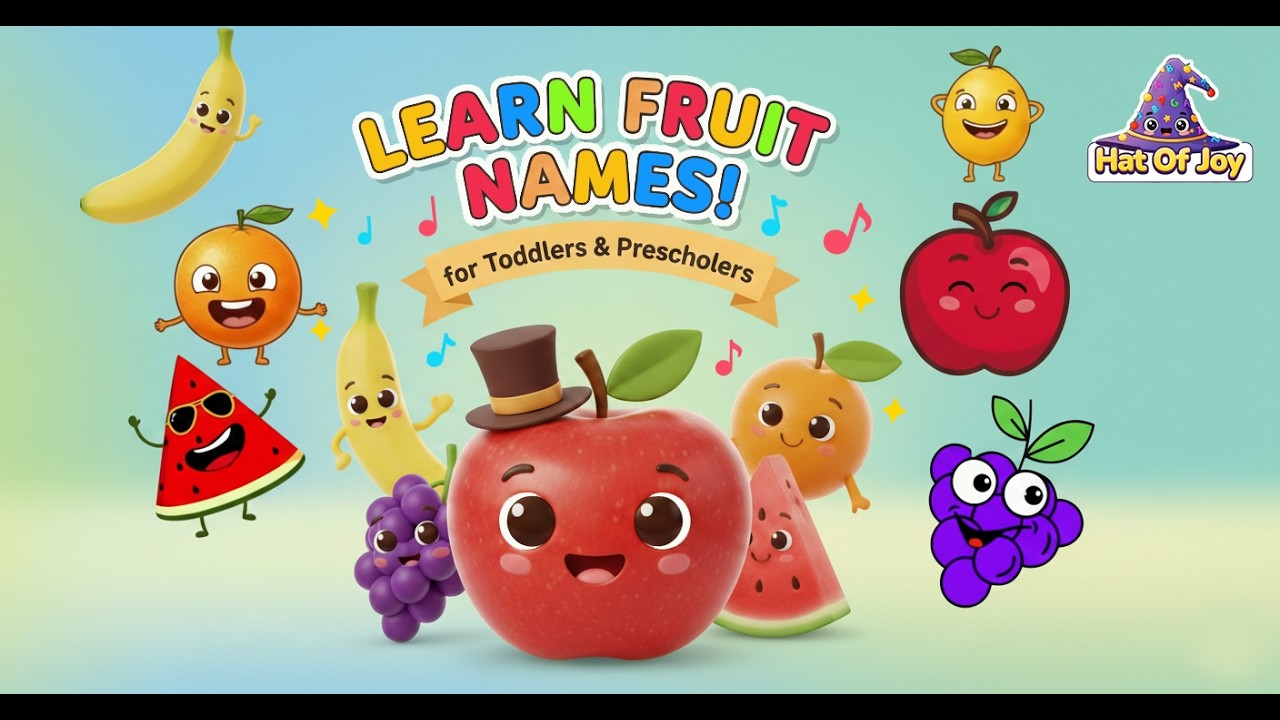 Learn Fruit Names for Kids! 🍎 Fun Fruit Songs & Educational Games for ...
