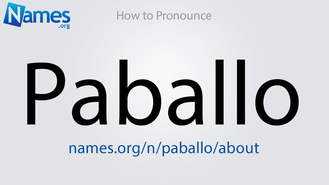 How to Pronounce Paballo - YouTube
