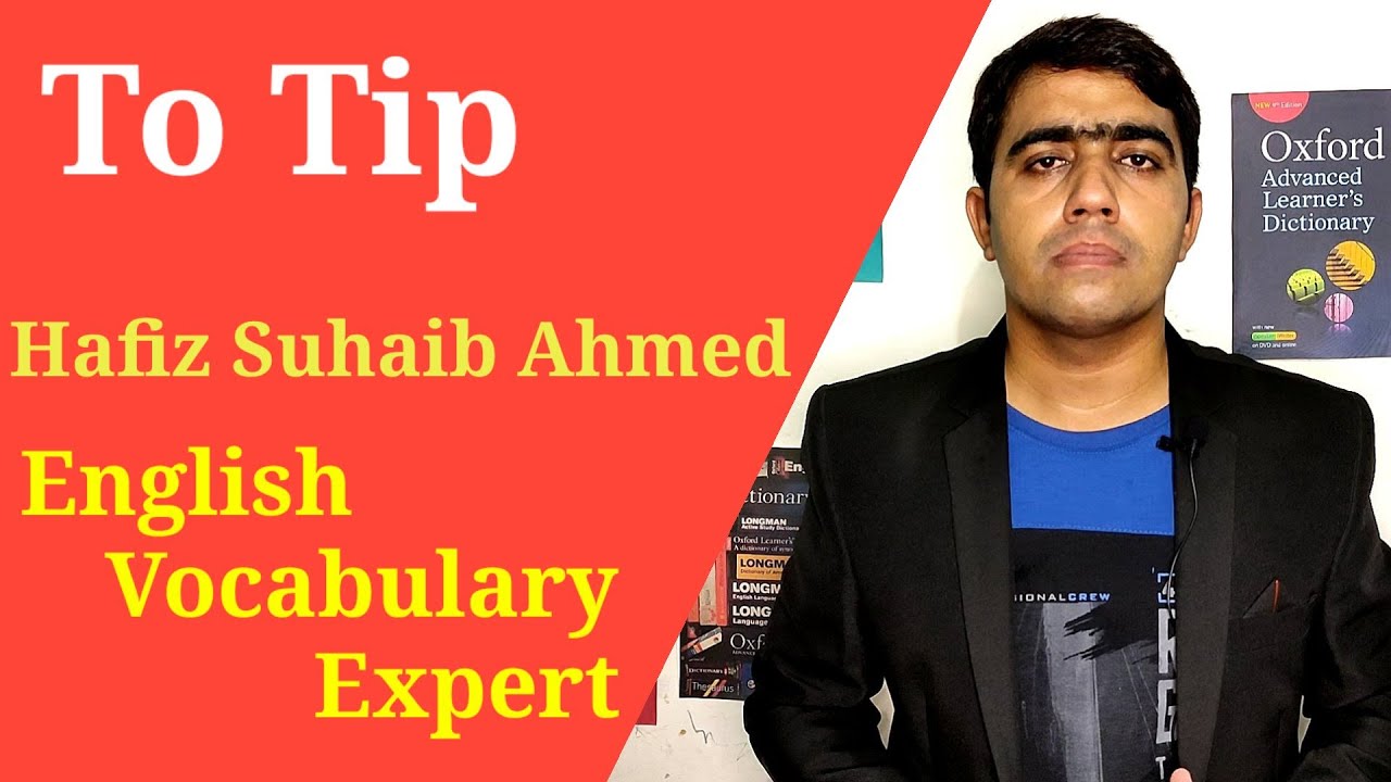 4 Meanings of Tip (Verb) - YouTube