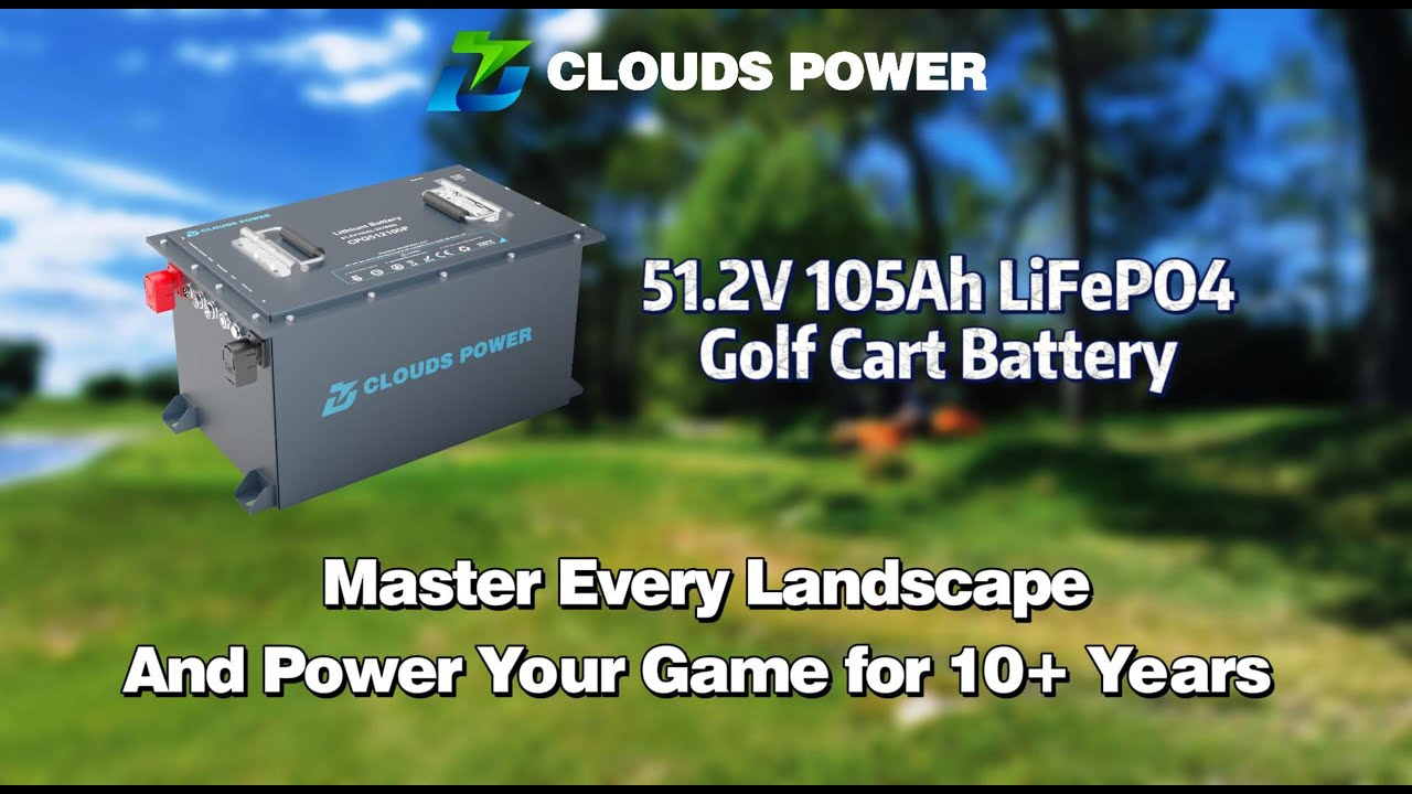 Discover Clouds Power 48V (51.2V) 105Ah Lithium Golf Cart Battery ...