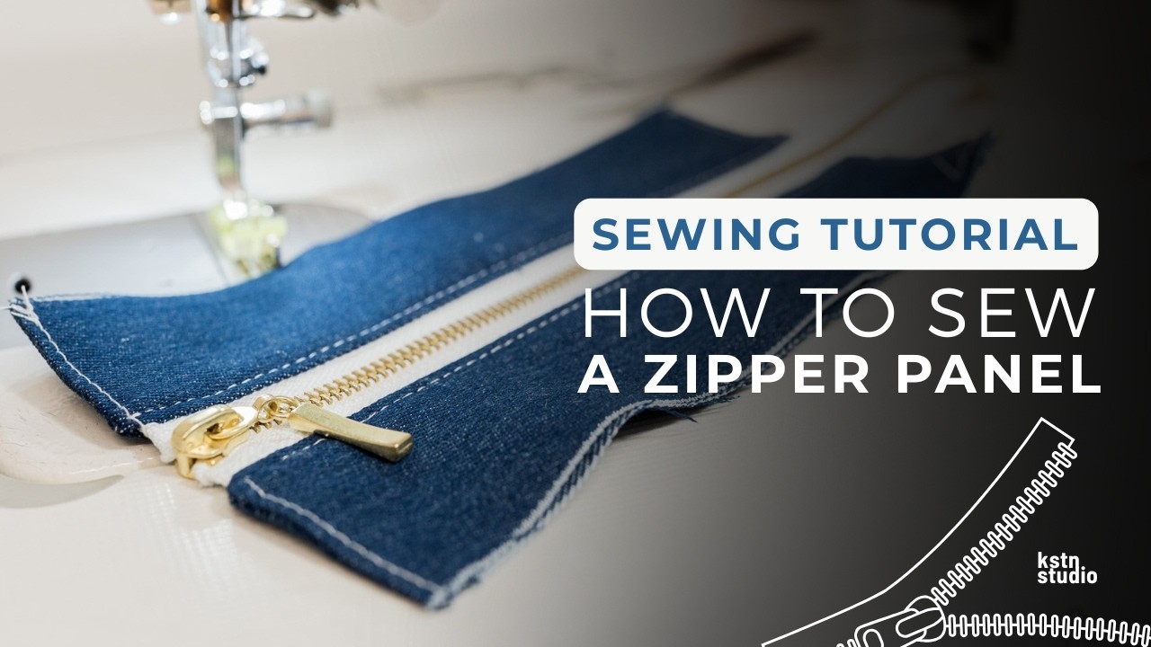 How to Sew a Zipper Panel for Bags | Beginner-Friendly Step-by-Step ...