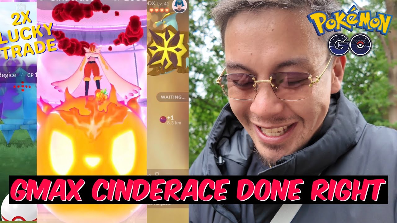 FIRE GMAX CINDERACE DAY 2X LUCKY TRADES+MORE VLOG#39 - YouTube