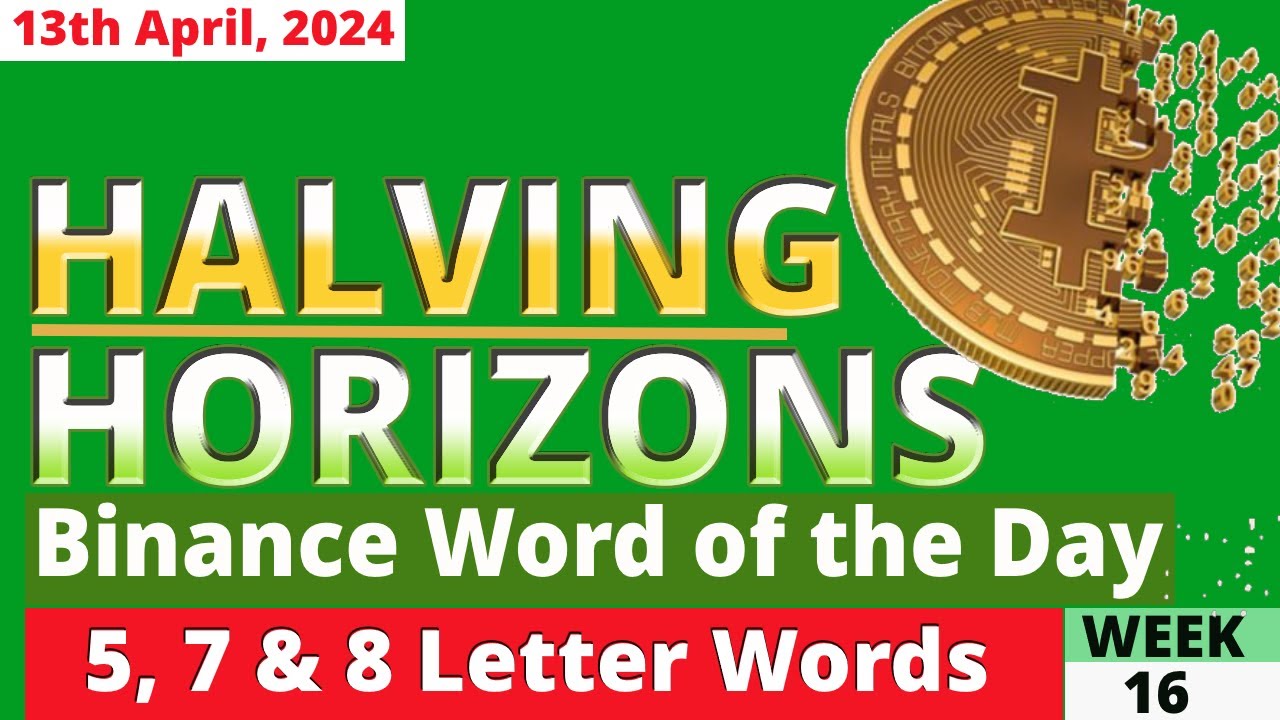 Binance Crypto WODL Answers Today | Binance WOTD | Word of the day ...