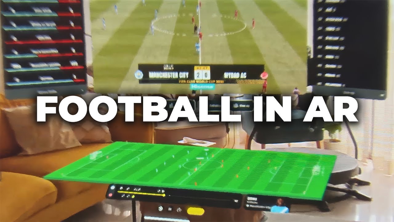 Football in Augmented Reality is cool - YouTube
