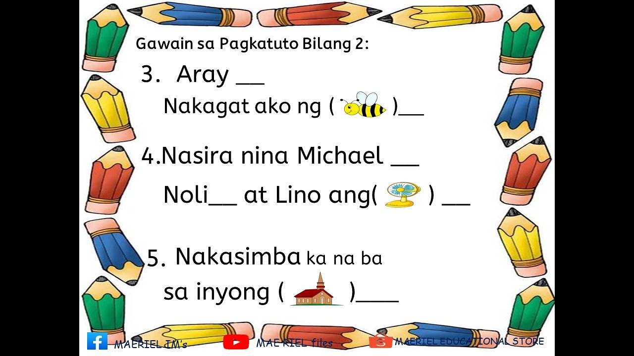 FILIPINO QUARTER 3 WEEK 1 - YouTube