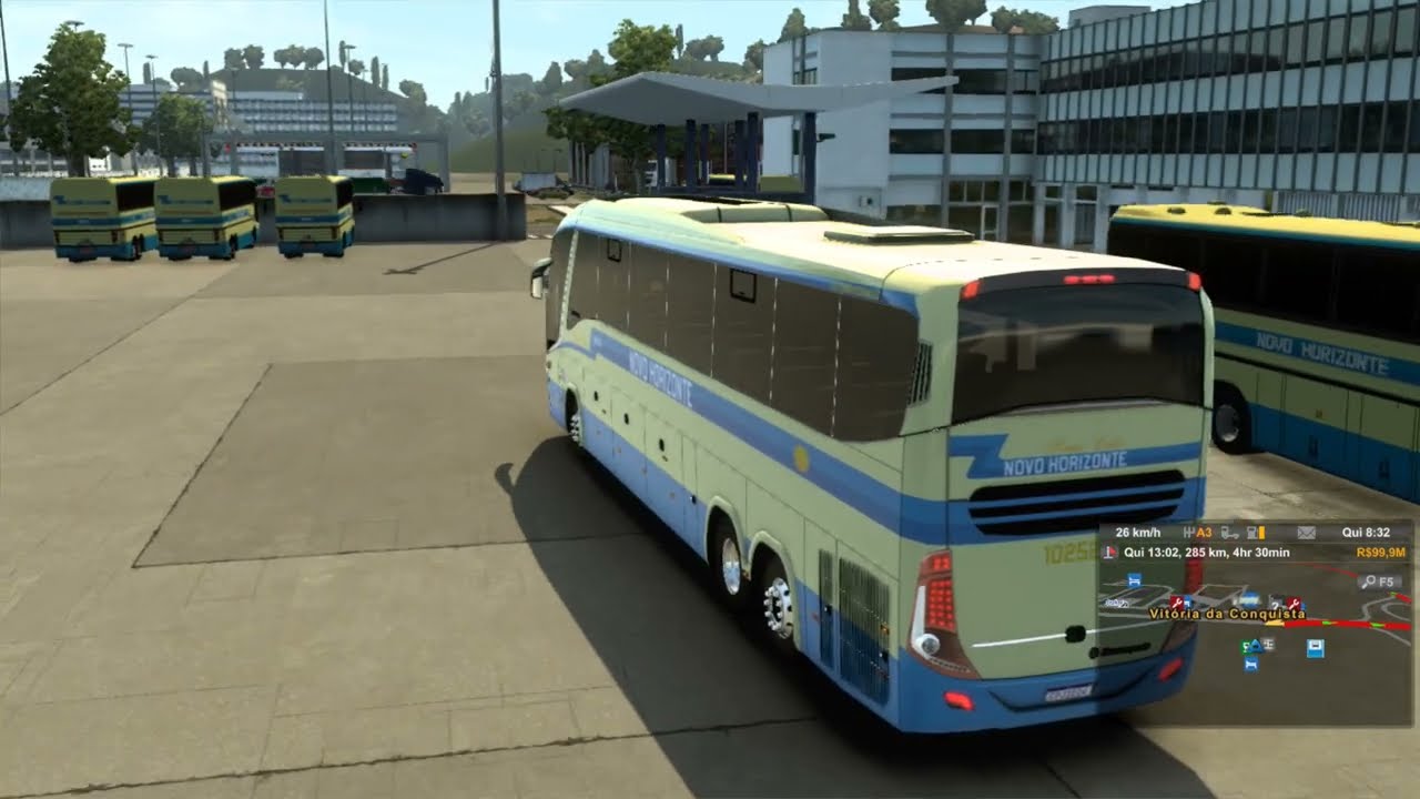 ETS2 / MOD BUS / VIAÇÃO NOVO HORIZONTE / VITORIA DA CONQUISTA X TABUNA ...
