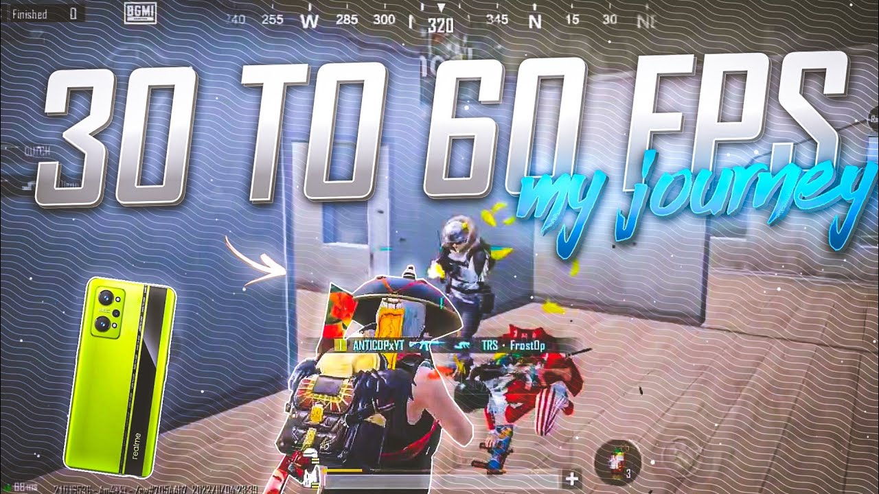 30 FPS To 60 FPS My Journey 😍 • 60 FPS BGMI MONTAGE • OnePlus 10,10Pro ...