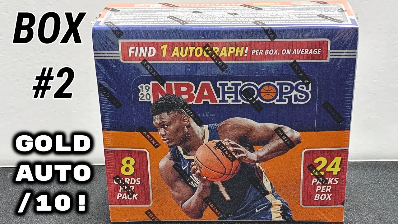 19/20 NBA Hoops Retail 24 Pack Box Break #2 | Gold Auto /10 | Panini ...